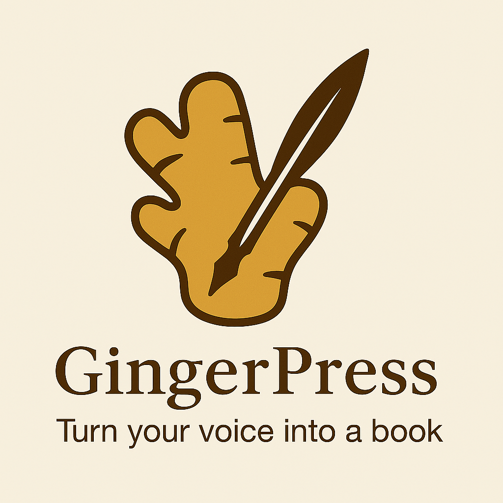 GingerPress — Turn Your Voice Into a Book